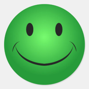 Autocollants & Stickers Smiley Vert | Zazzle.ch