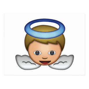 Engel Emoji Postkarten | Zazzle.ch