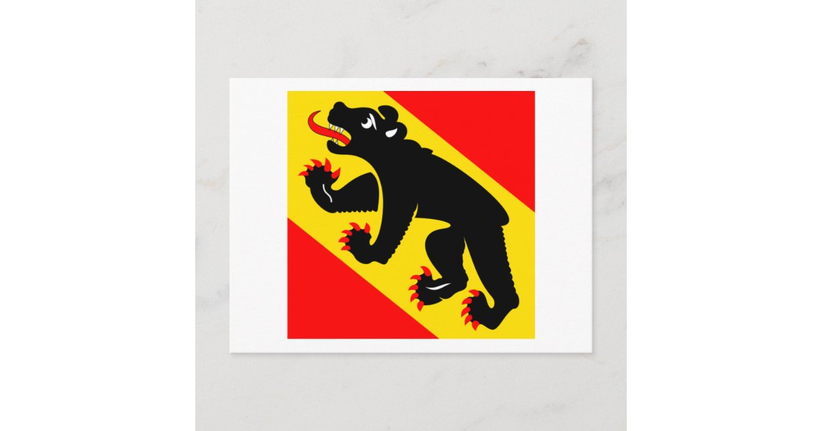 Berner Flagge Postkarte | Zazzle.ch