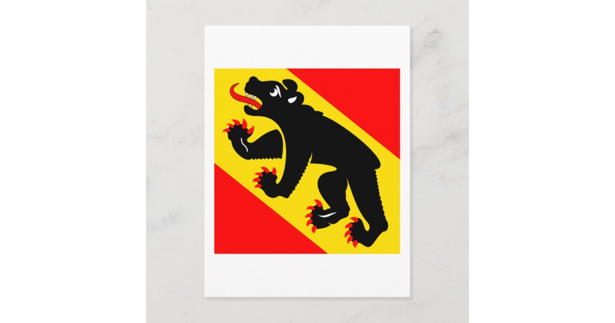 Berner Flagge Postkarte | Zazzle.ch