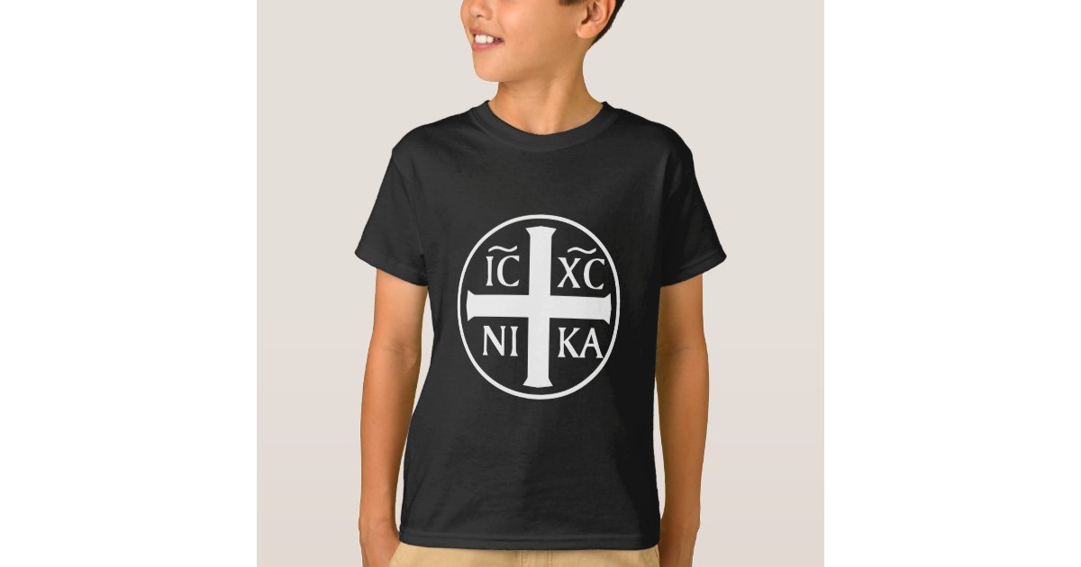 Christogram ICXC NIKA Jesus erobert T-Shirt | Zazzle.ch