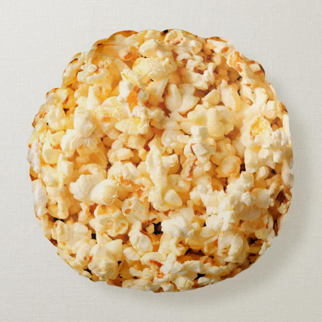 Coussins Ronds Un bon popcorn sur tout l'arrière - plan. Nourritu ...