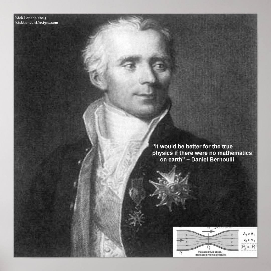 Daniel Bernoulli True Physical Zitat Geschenke & A Poster | Zazzle.ch