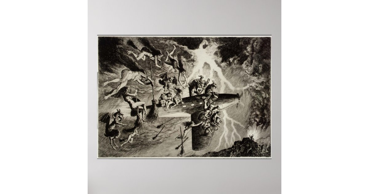 Der Sabbat der Hexen ein La Modus Poster | Zazzle.ch