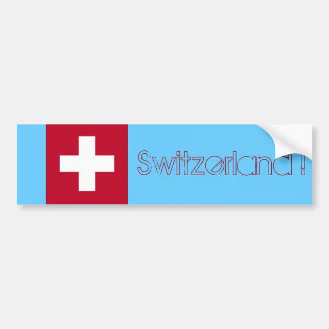 Die Schweiz-Flagge - Schweizer Autoaufkleber | Zazzle.ch