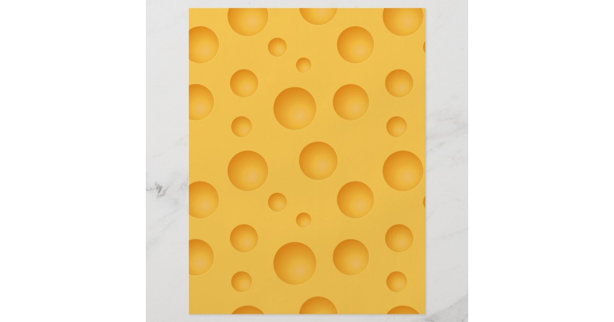 Gelbes Käse-Muster Flyer | Zazzle.ch