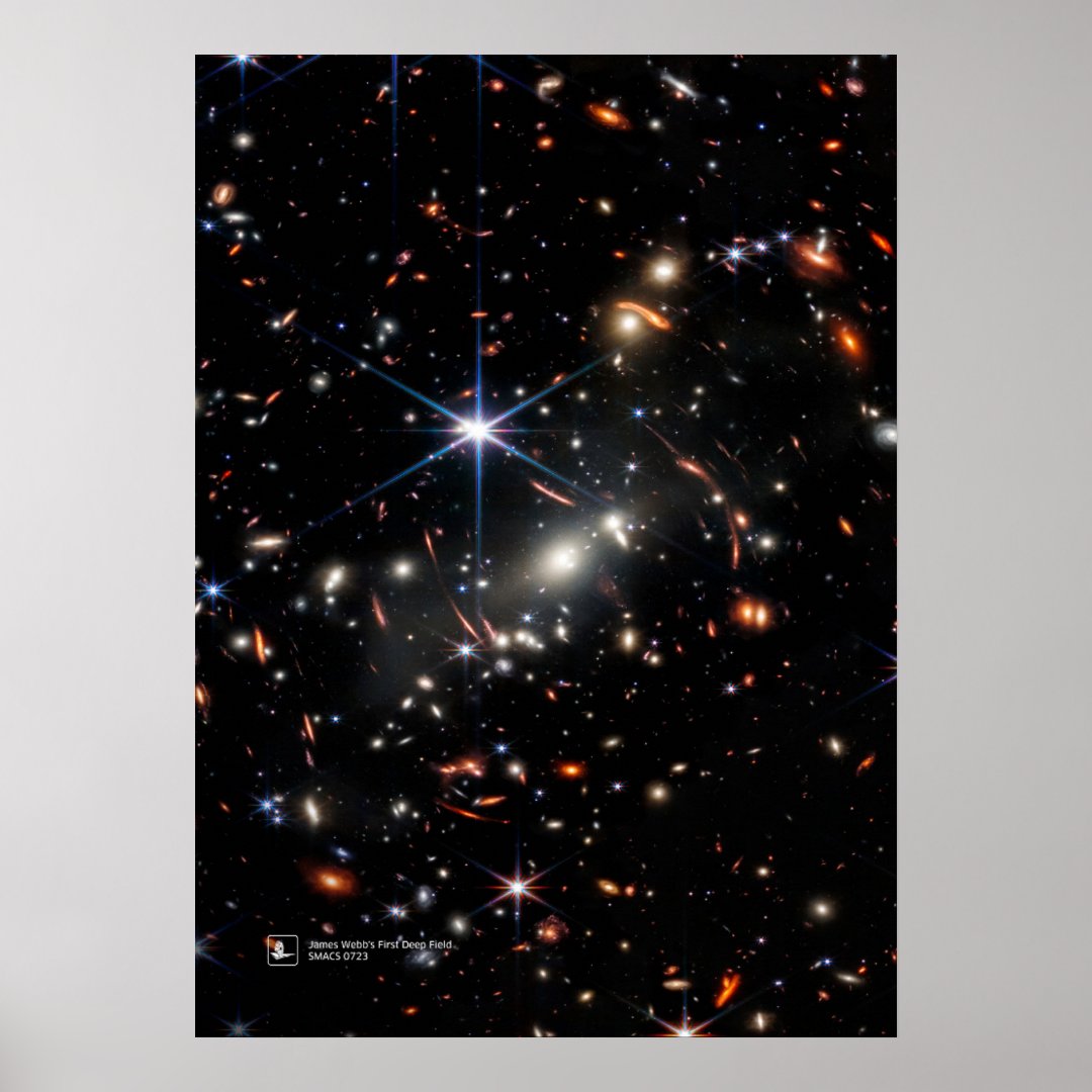 James Webb's First Deep Field (James Webb/JWST) Poster | Zazzle.ch