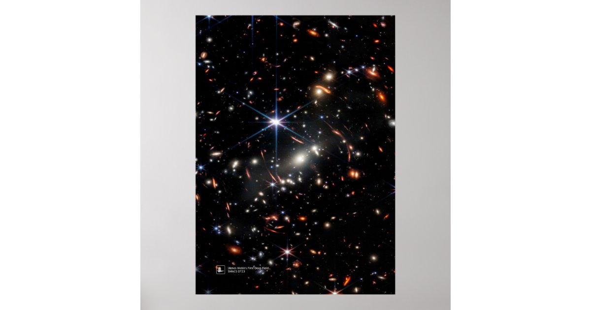 James Webb's First Deep Field (James Webb/JWST) Poster | Zazzle.ch