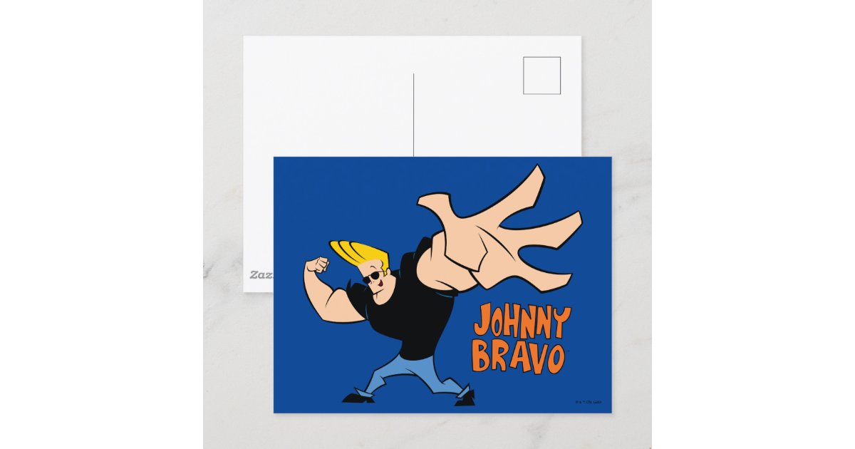 Johnny Bravo Iconic Pose Postkarte | Zazzle.ch