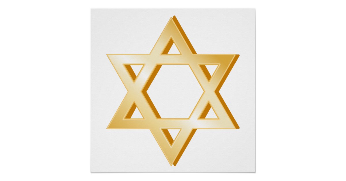 Judentum-Symbol Poster | Zazzle.ch