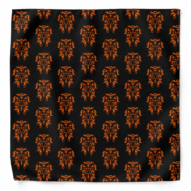 Orange Safari Lion Head Tribal Art Halstuch | Zazzle.ch