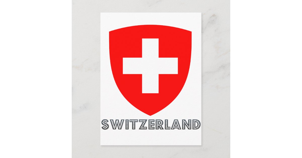 Schweizer Emblem Postkarte | Zazzle.ch