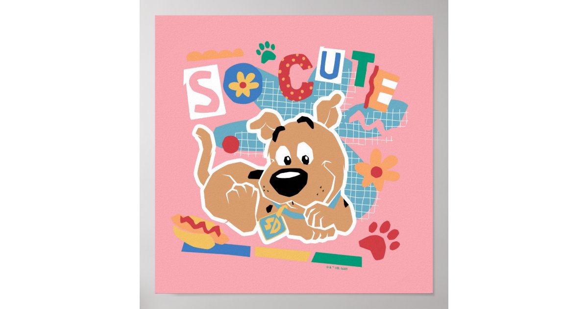 Scooby-Doo | Baby Scooby-Doo So Niedlich Poster | Zazzle.ch
