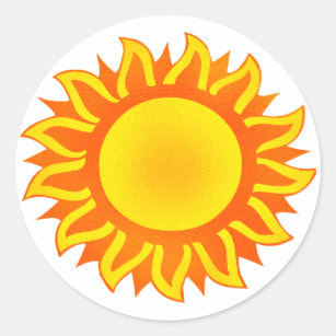 Sonne Aufkleber | Zazzle.ch