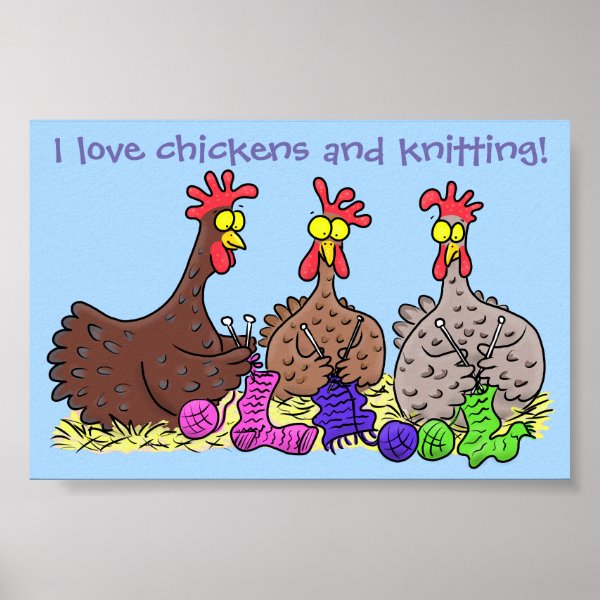 Huhn Cartoons Poster | Zazzle.ch