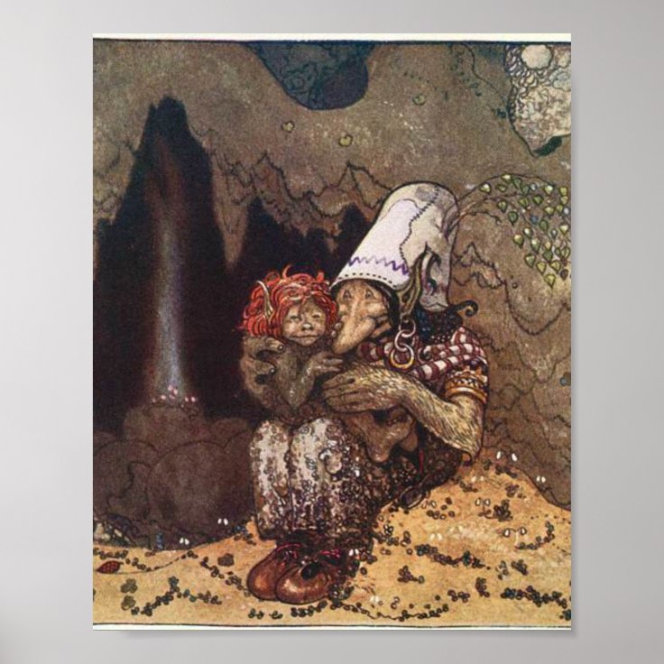 Troll und Kind von John Bauer Poster | Zazzle.ch