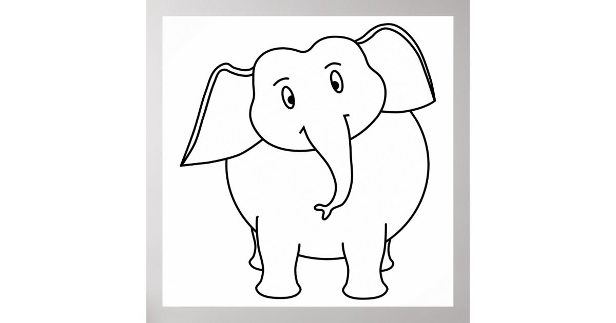 Weißer Elefant. Poster | Zazzle.ch